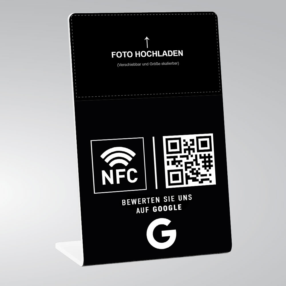 Google Aufsteller ★ NFC & QR-Code für mehr Bewertungen